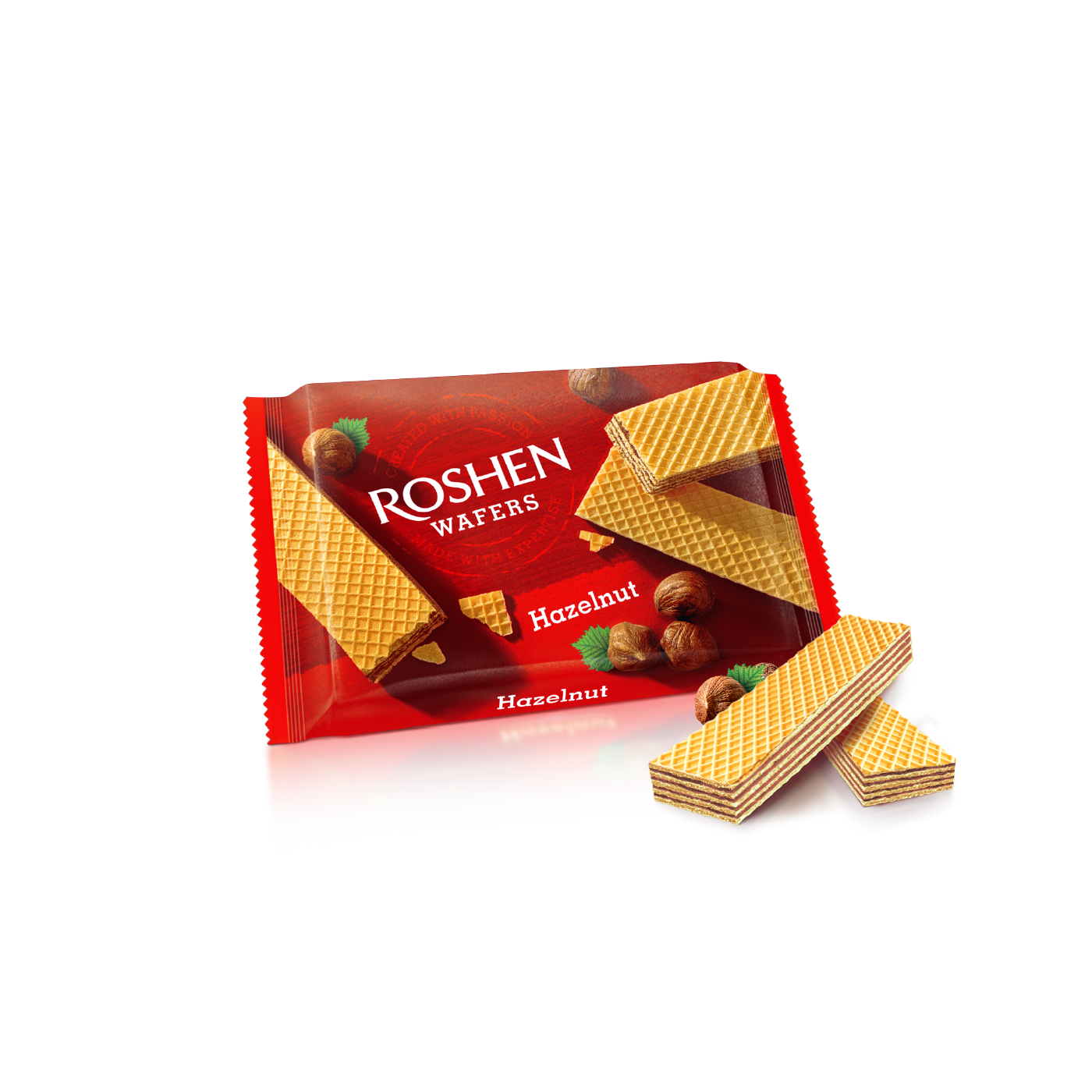 Roshen wafers hazelnut wafers 72gr - Roshen.gr